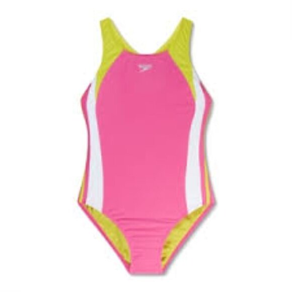 Speedo | Swim | Speedo Infinity Splice Girls Flare Pink One Piece ...